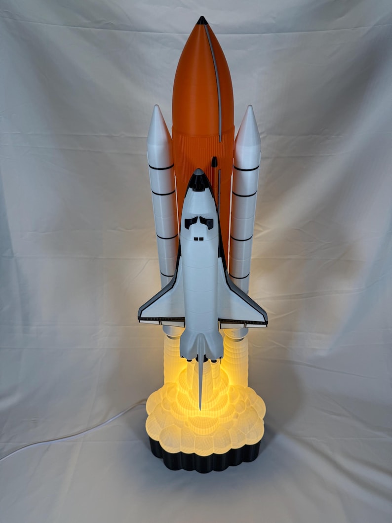 1:100 Scale NASA Space Shuttle Lamp | 3D Printed NASA Rocket Launch ...