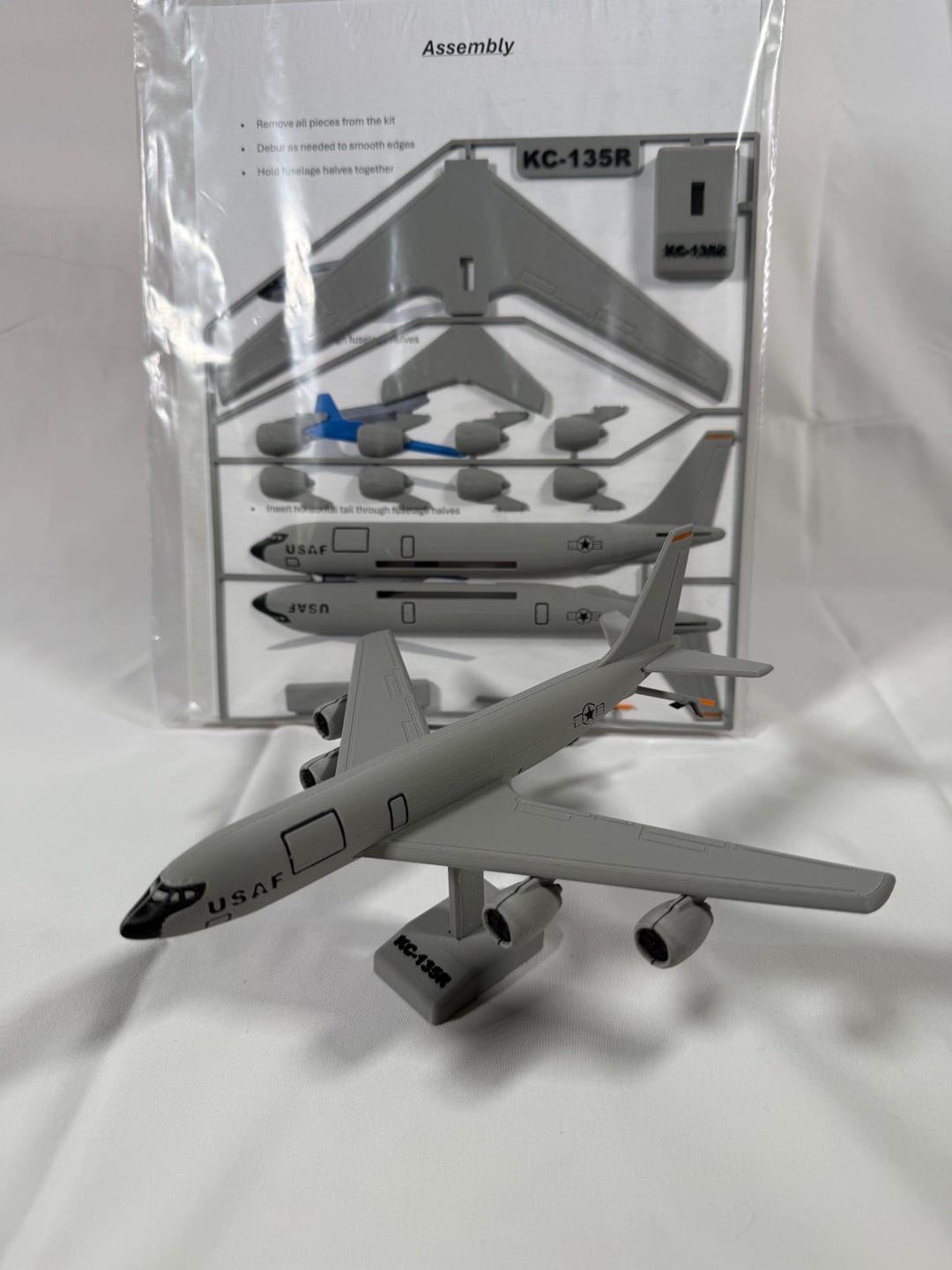 KC‑135R Stratotanker 3d‑printed Kit Card – Snap‑together USAF Tanker ...