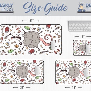 Opossum Deskmat, Funny Possum Desk Mat, Large Opossum Mouse Pad ...