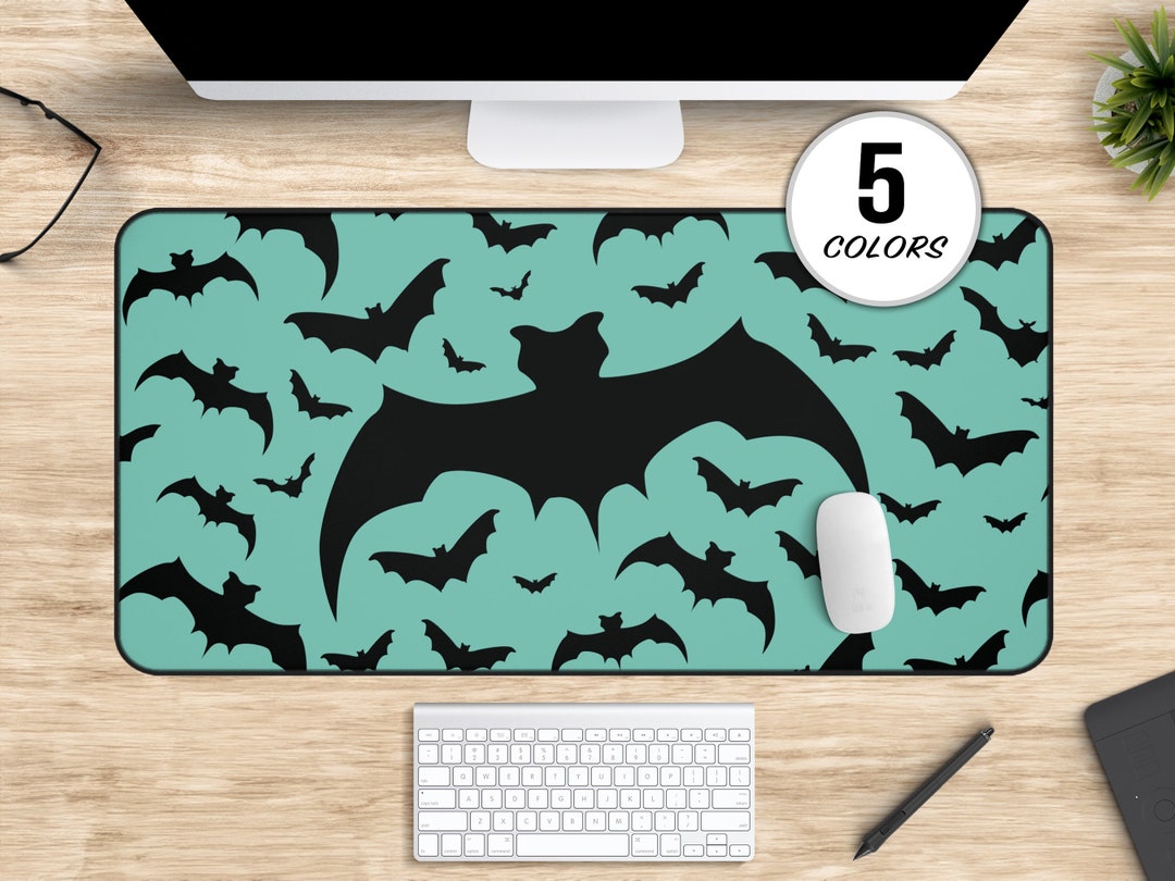 Bat Deskmat, Creepy Cute Bat Desk Mat, Halloween Office Desk ...