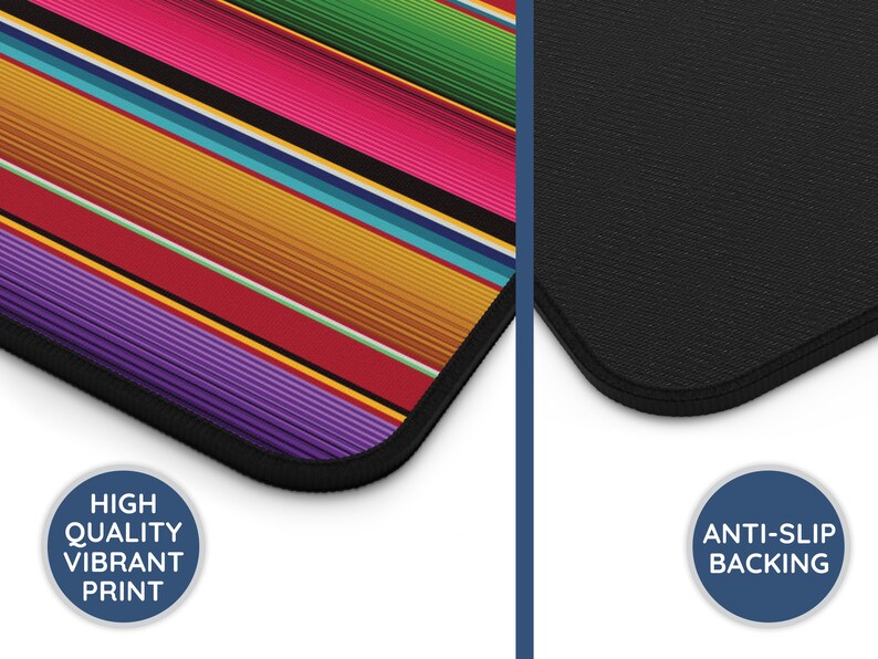 Mexican Serape Deskmat, Sarapes Desk Mat, Colorful Festive Mousepad ...