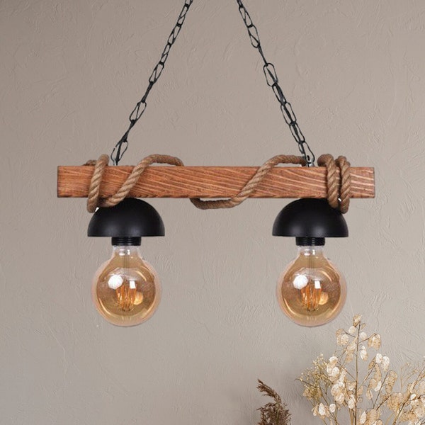 Rustic Ceiling Light - Etsy