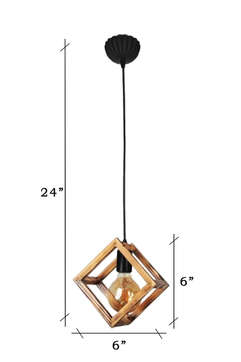 Wood Pendant Light, Rustic Ceiling Light, Wood Light Fixture, Farmhouse ...