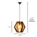 Wood Pendant Light, Rustic Ceiling Light, Wood Light Fixture, Farmhouse ...