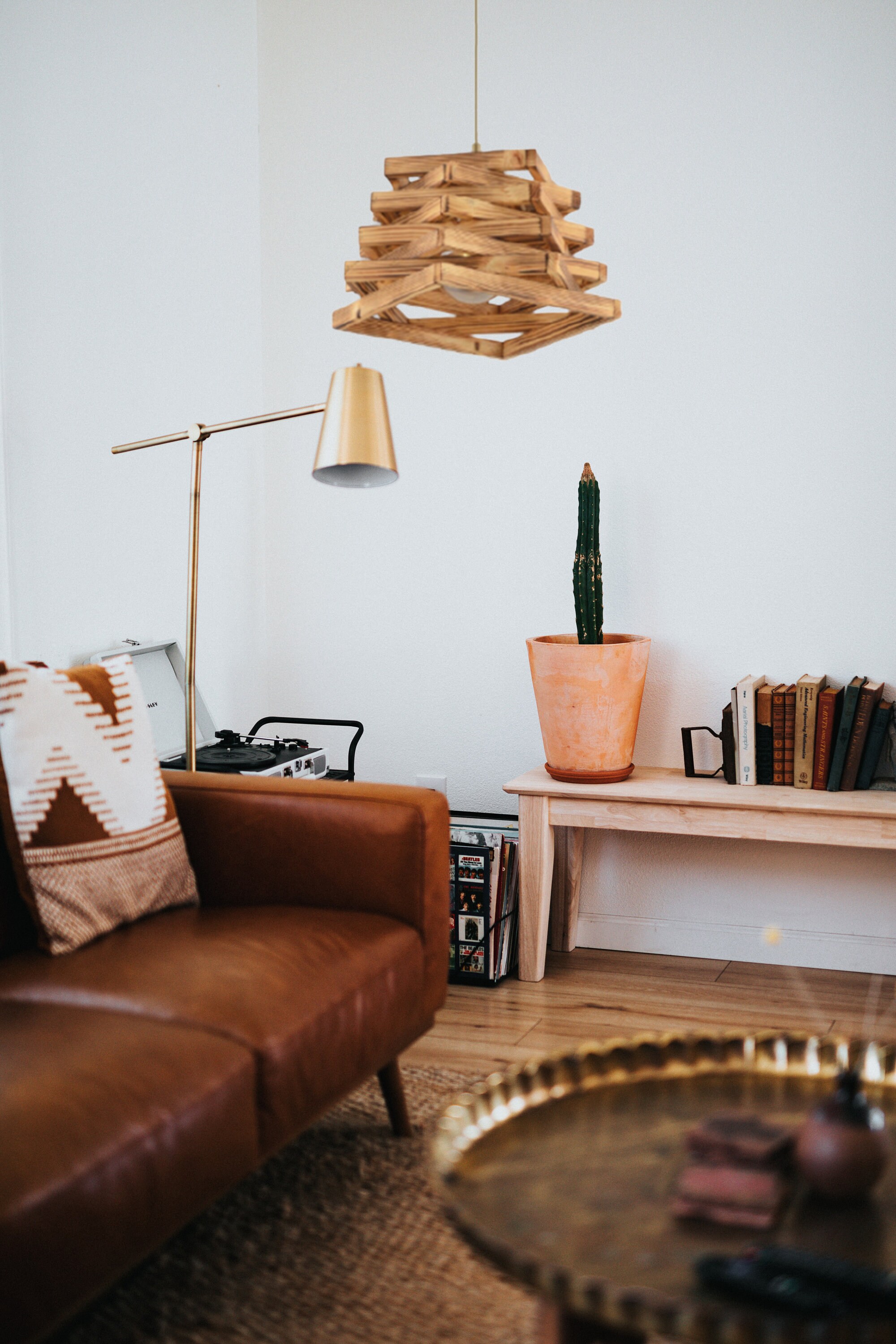 Rustic Wood Pendant Light, Farmhouse Ceiling Lamp, Handcraft Elegant ...