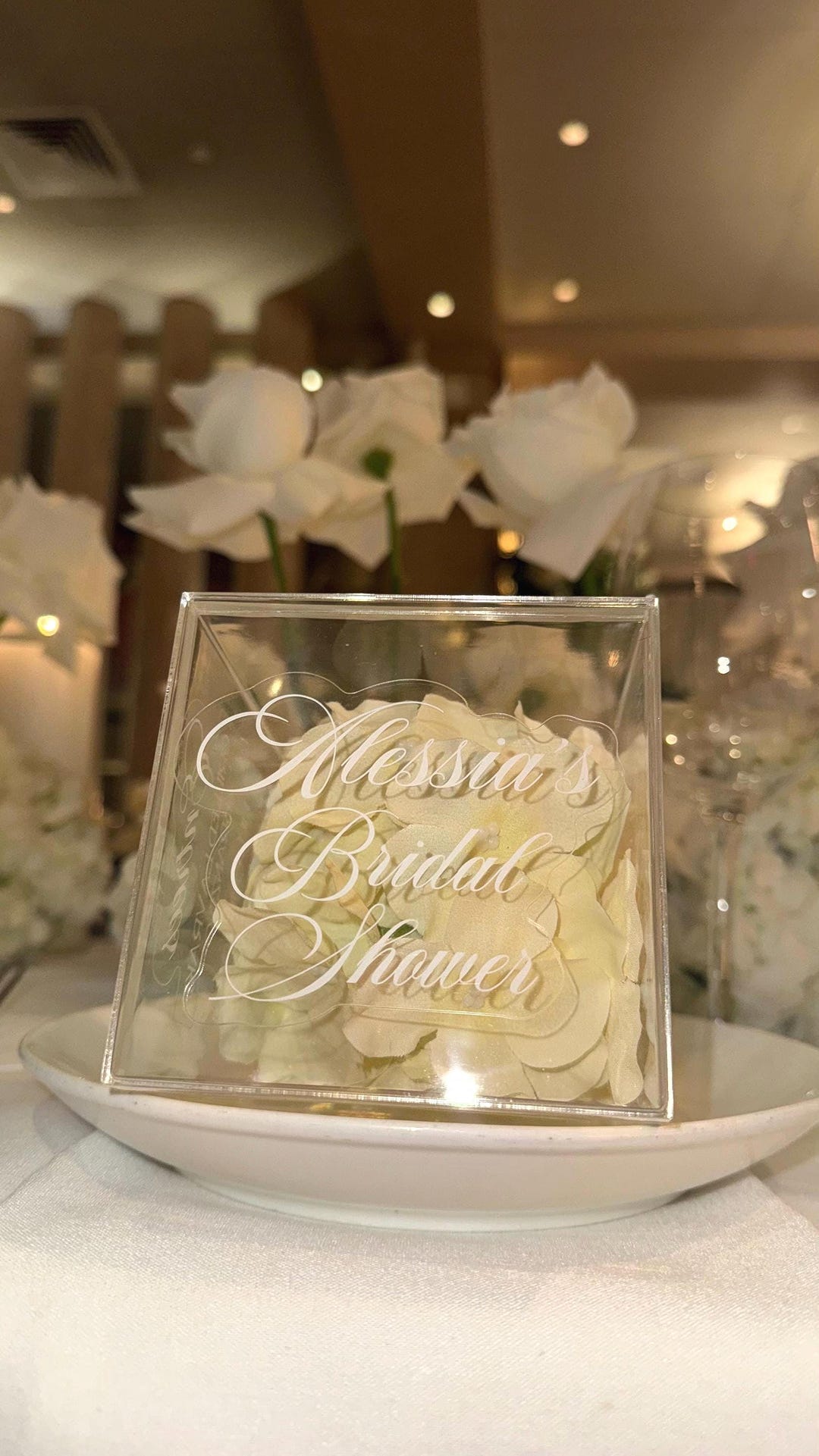 Custom 3D Cube Acrylic Menu/invitation - Etsy