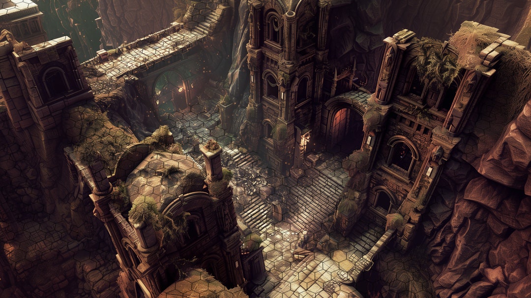 3 Isometric HEX GRID "kingdom Battlegrounds" Realistic 4K Battle Maps ...