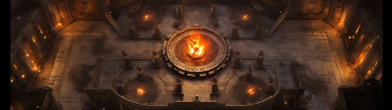 Great Hall Battle Map, Dnd Battle Map, D&D, Battlemap, Dungeons and ...