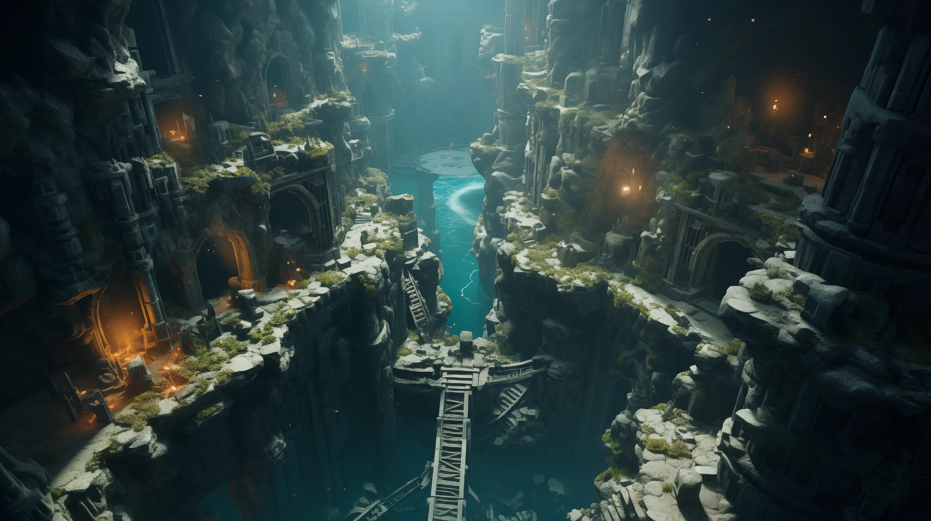 5 "lost Caverns" Realistic Battle Maps in Stunning 4K, Perfect for Dnd ...