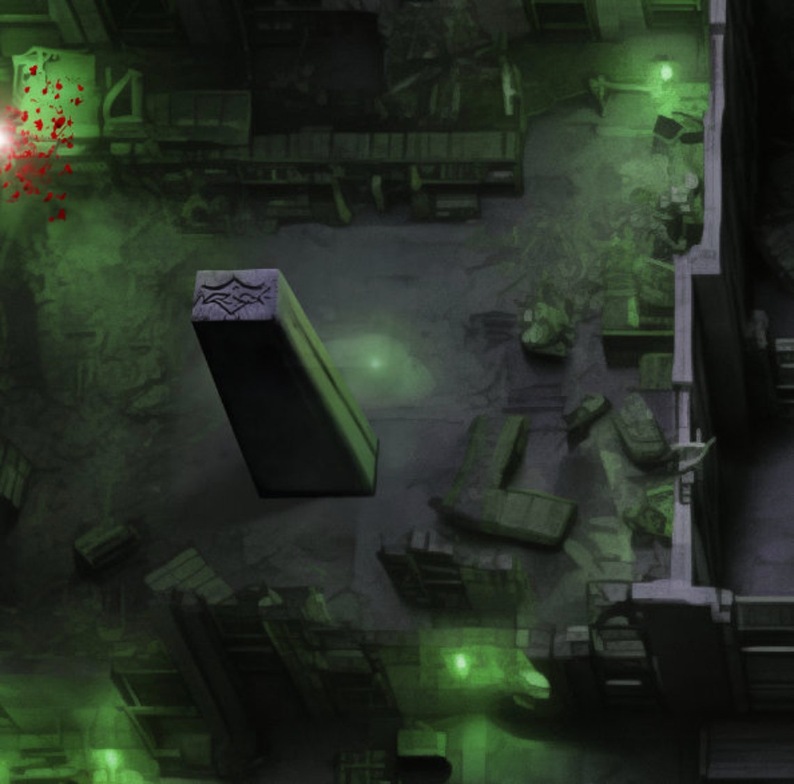 LARGE "emerald Library" Realistic 4K Battle Map With Over 13 Rooms to ...