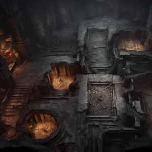 12 "black Ash Temple" Realistic Sci-fi Battle Maps in Stunning 4K ...