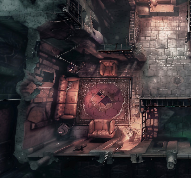 5 "mausoleum" Realistic Hex Battle Maps in Stunning 4K + 1 ANIMATED Map ...