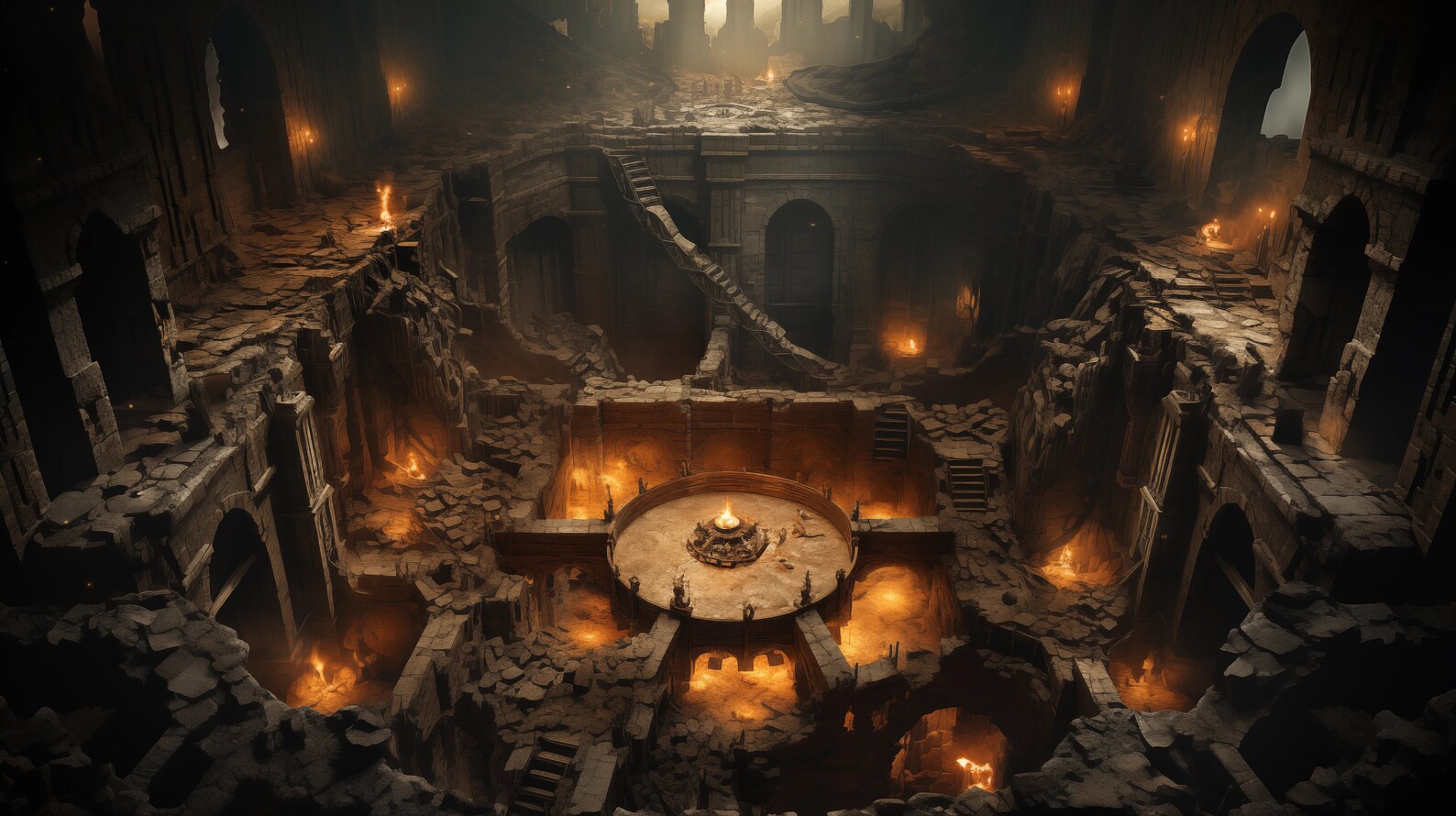 4 NEW "labyrinthian Castle" Realistic Battle Maps in Stunning 4K HD ...