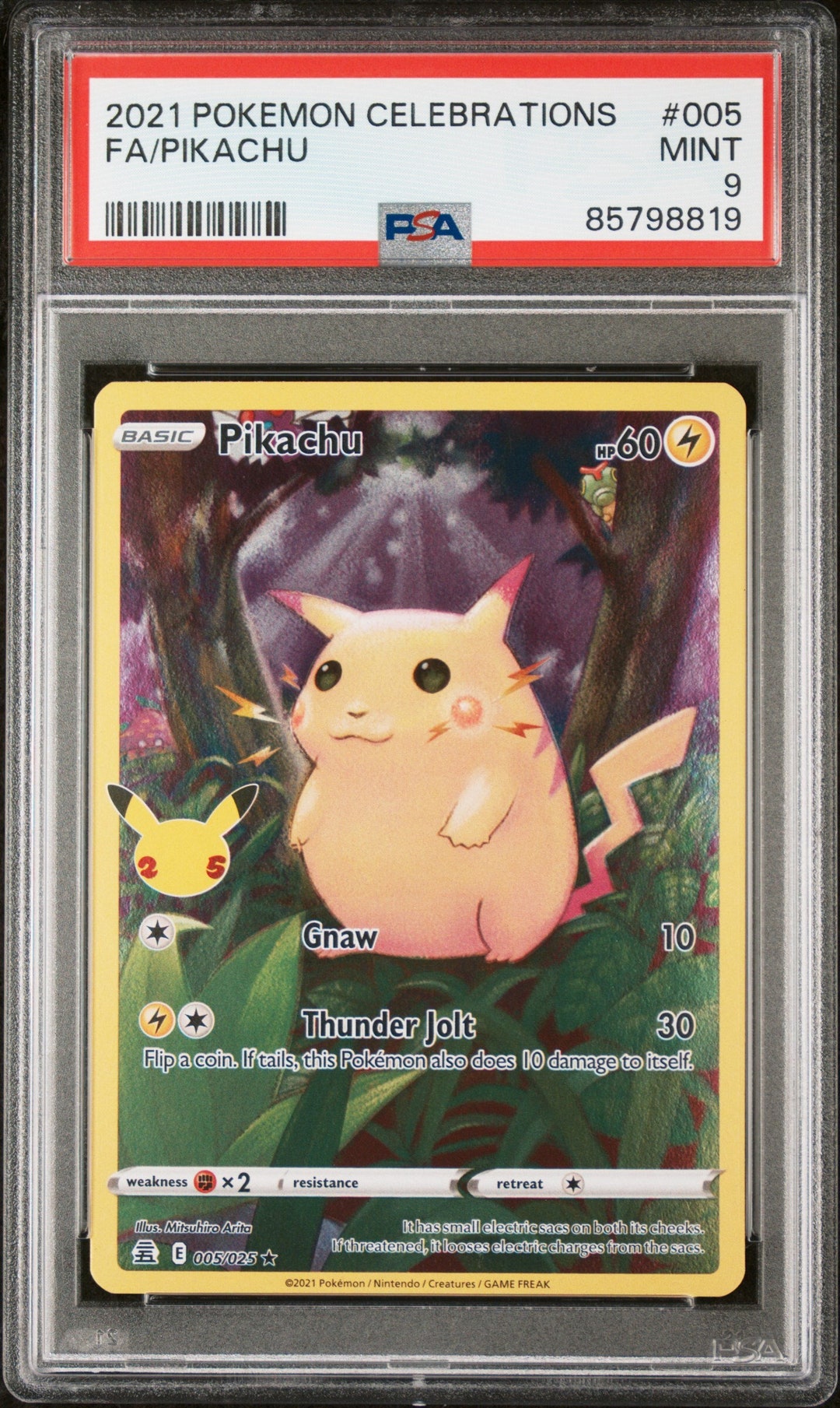 2021 Pokémon Celebrations Full Art Pikachu Mint PSA 9 - Etsy