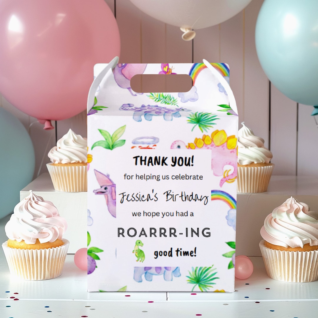 Personalised Themed Children's Party Box Gift Bag Favour - Etsy