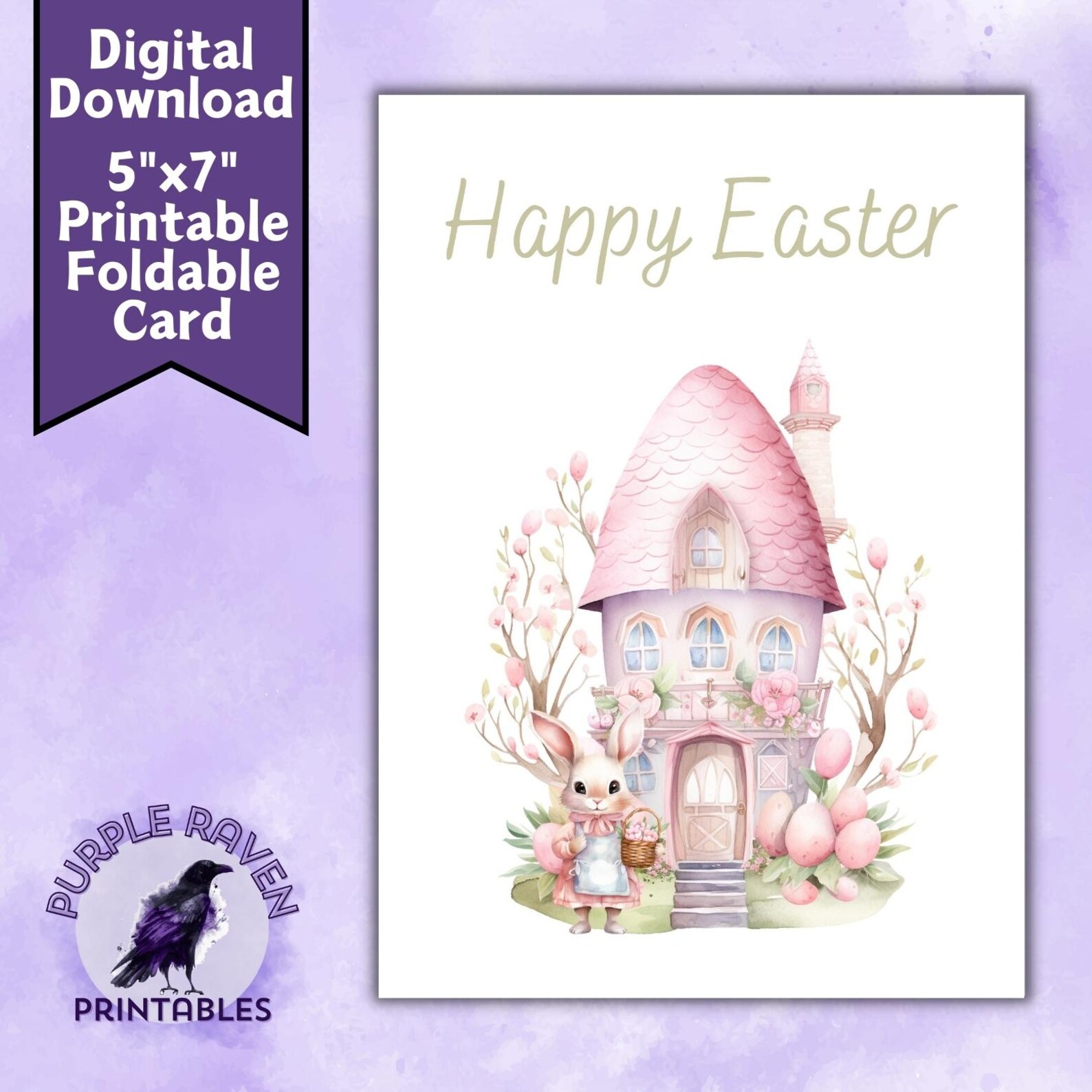 Happy Easter Card, Digital Easter Card - Etsy