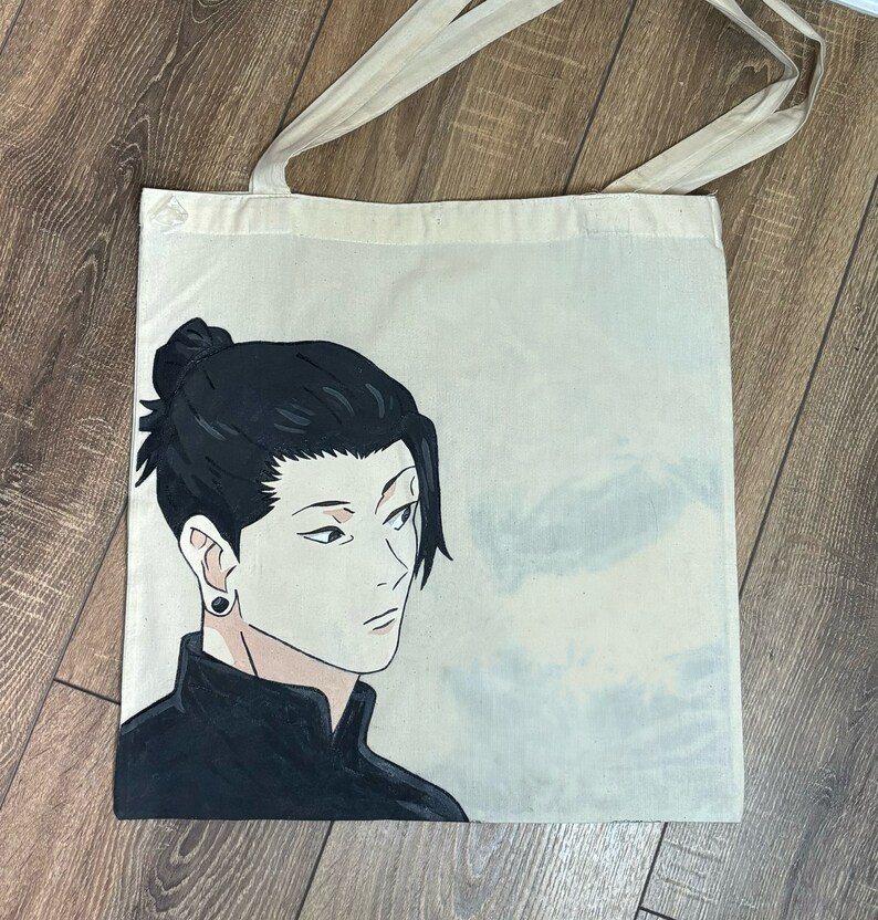 Jujutsu Kaisen Hand Painted Tote Bag Gojo & Geto - Etsy