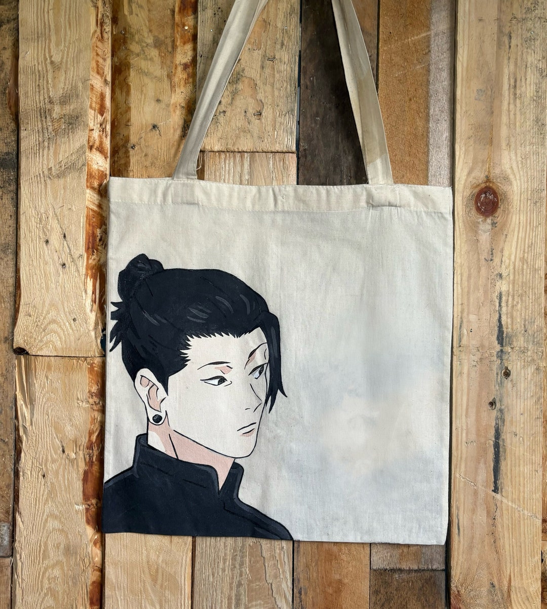 Jujutsu Kaisen Hand Painted Tote Bag Gojo & Geto - Etsy