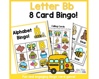 School Bingo! Small Group Game or Center | 8 Cards (preschool, Pre-k ...