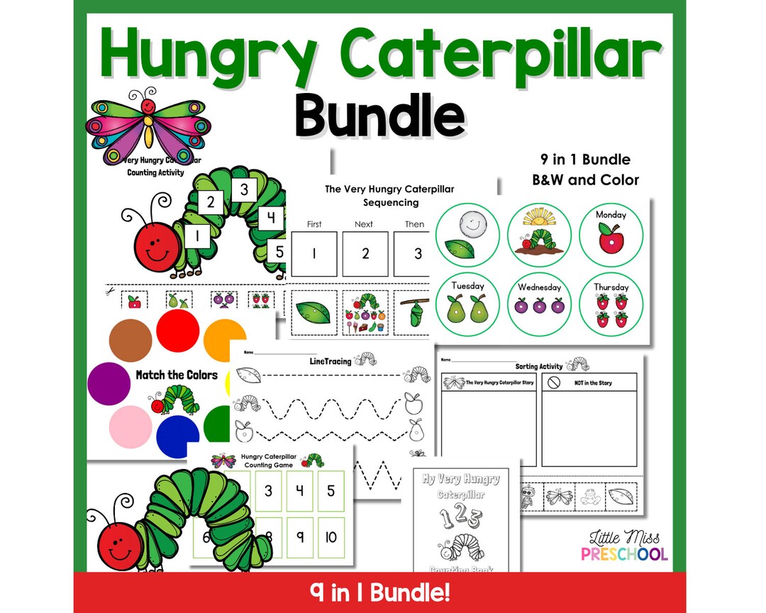 Hungry Caterpillar BUNDLE - Etsy