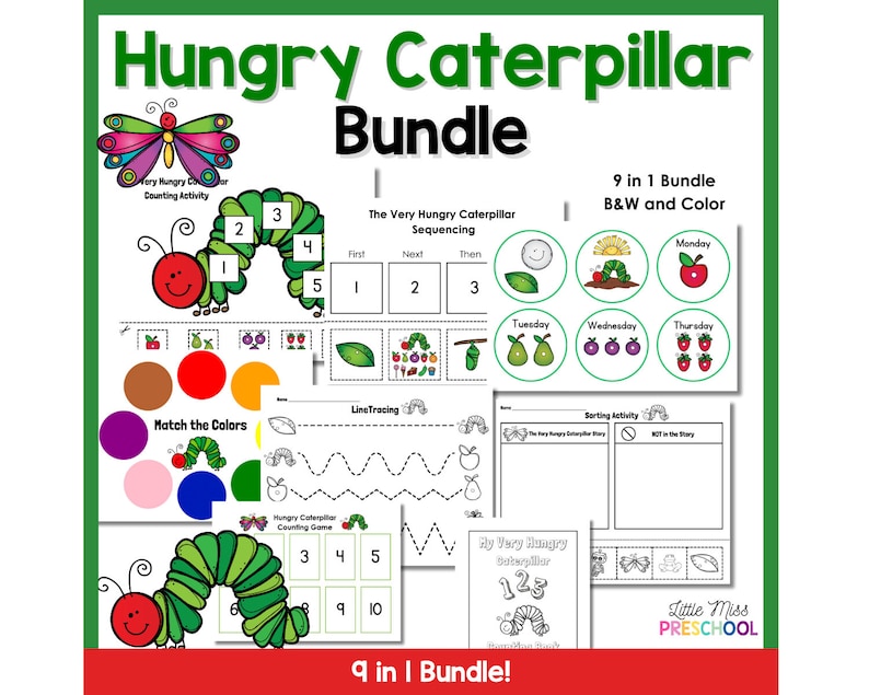 Hungry Caterpillar BUNDLE - Etsy