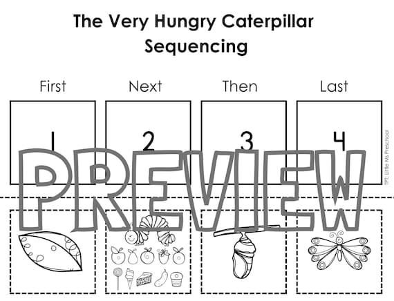 The Very Hungry Caterpillar Printables Sequencing The Very Hungry