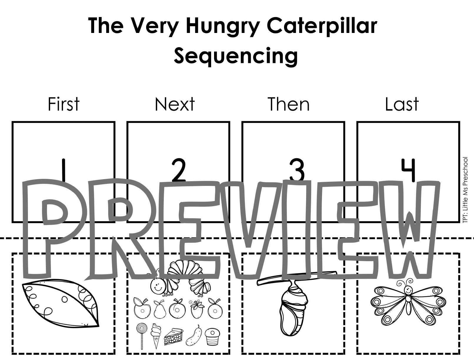 The Very Hungry Caterpillar Sequencing Activity - Etsy