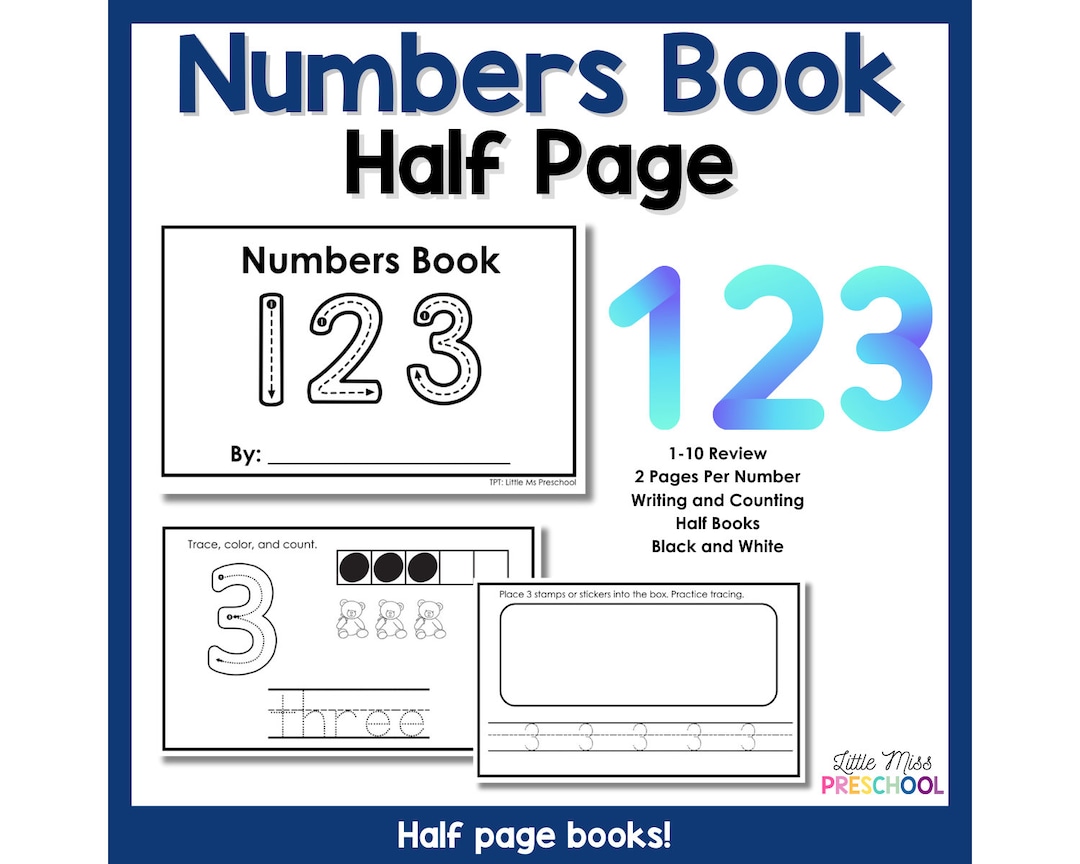 Numbers Book (1-10) - Etsy