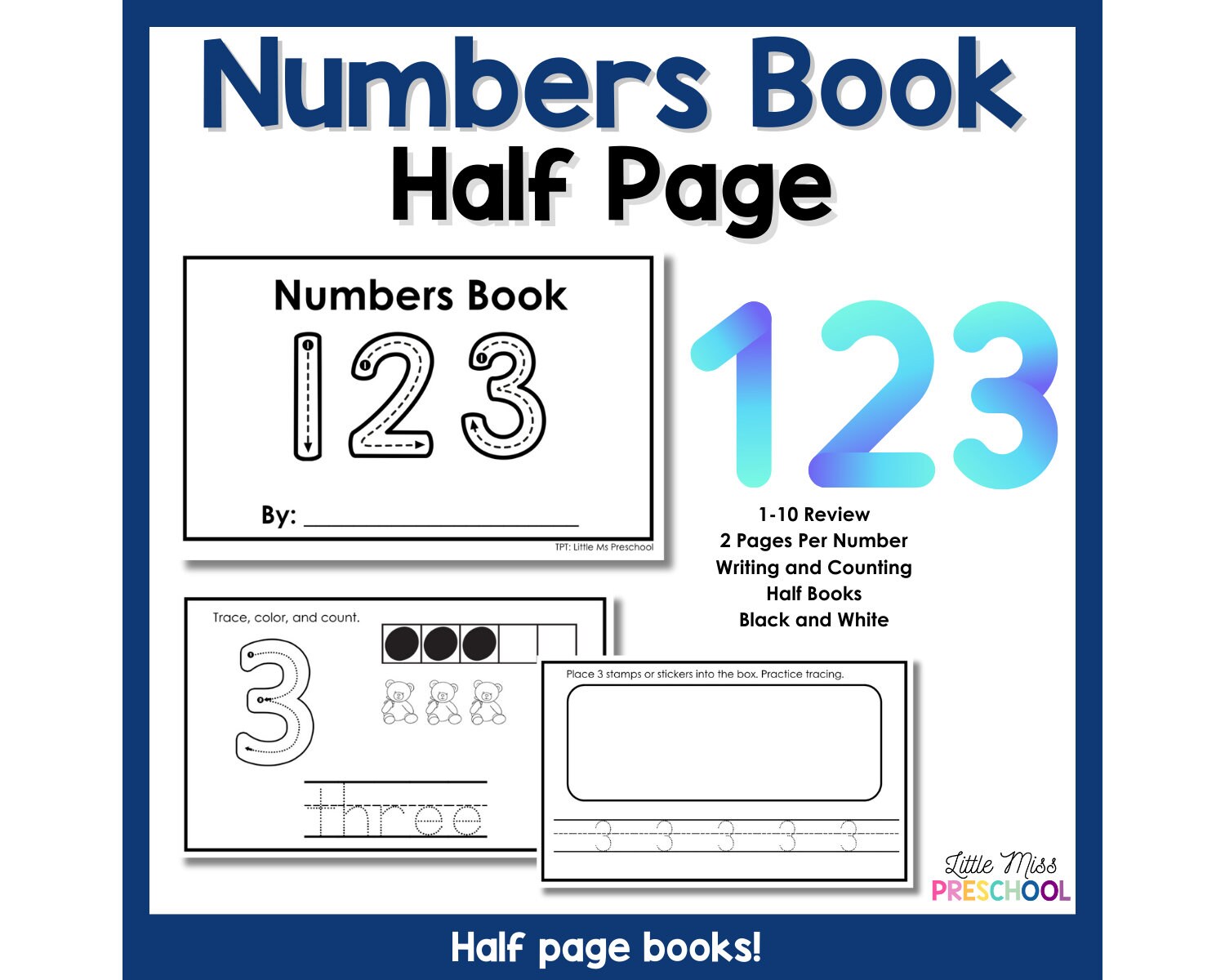 Numbers Book (1-10) - Etsy