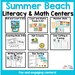 Summer Beach Literacy and Math Centers - Etsy