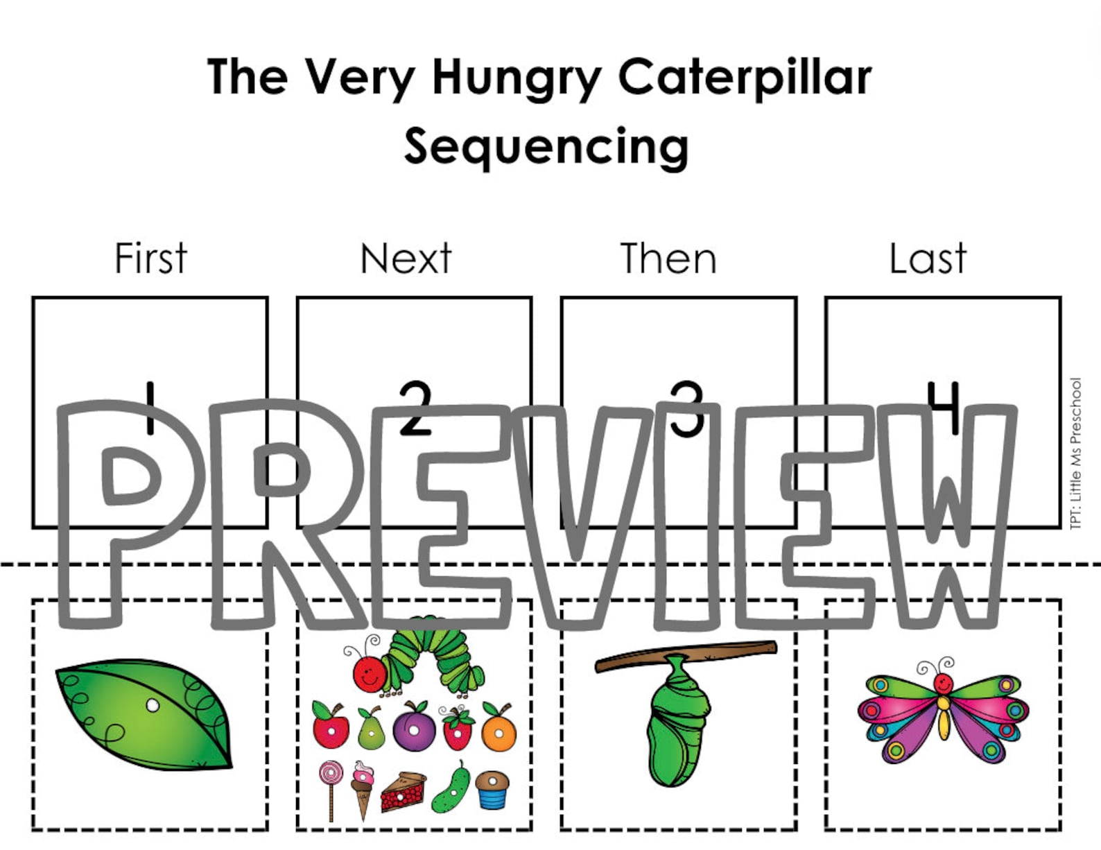 The Very Hungry Caterpillar Sequencing Activity - Etsy