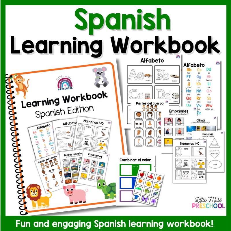 Preschool Workbook - Etsy