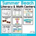 Summer Beach Literacy and Math Centers - Etsy