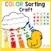 Color Sorting Worksheets (preschool, Kindergarten) - Etsy