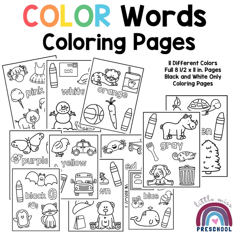 Color Activity and Center BUNDLE - 7 in 1 (preschool, Pre-k, Kinder) - Etsy