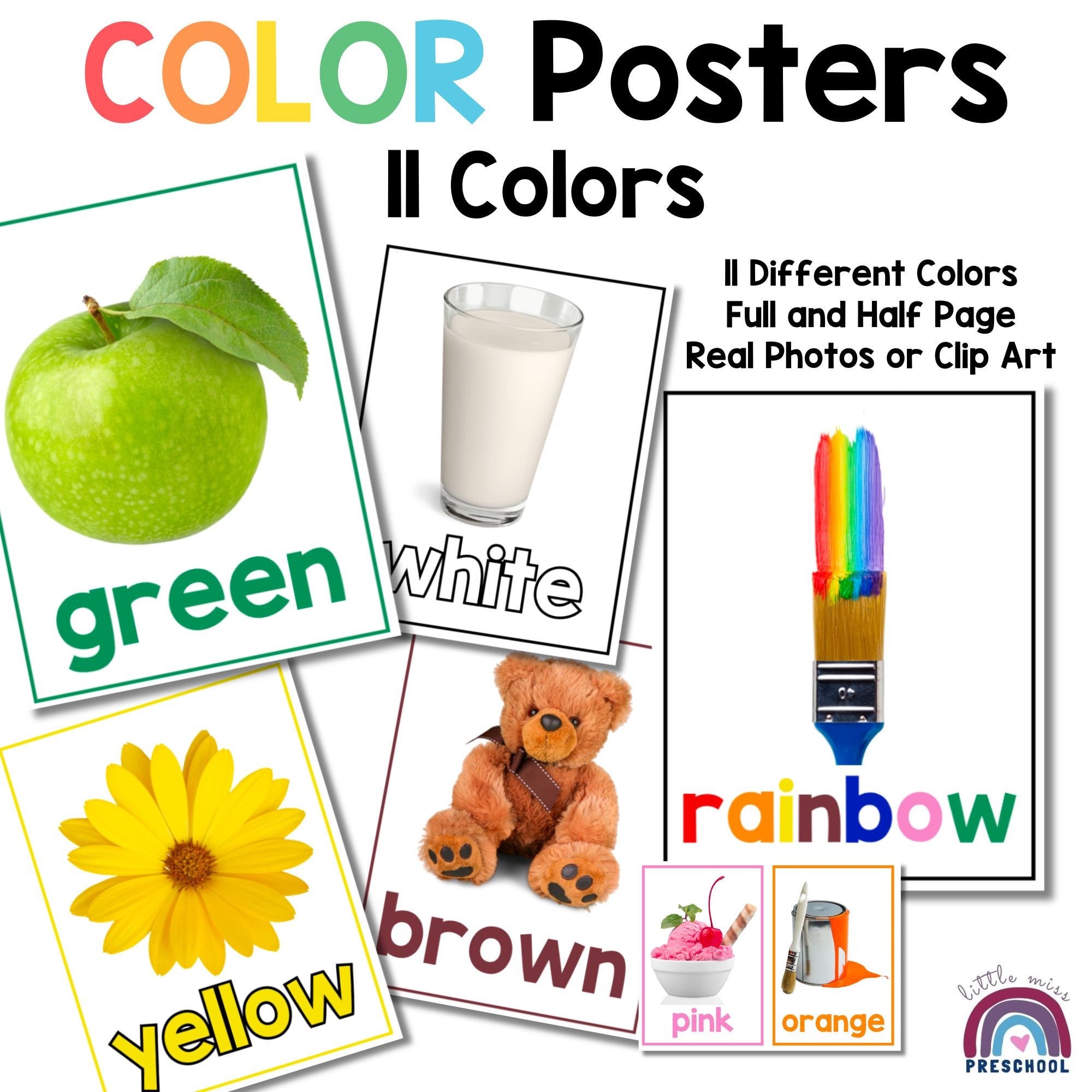 Color Activity and Center BUNDLE 7 in 1 preschool, Pre-k, Kinder - Etsy