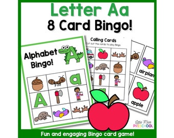 School Bingo! Small Group Game or Center | 8 Cards (preschool, Pre-k ...