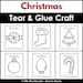 Christmas Tear and Glue Crafts | Preschool, Pre-k, & Kinder - Etsy