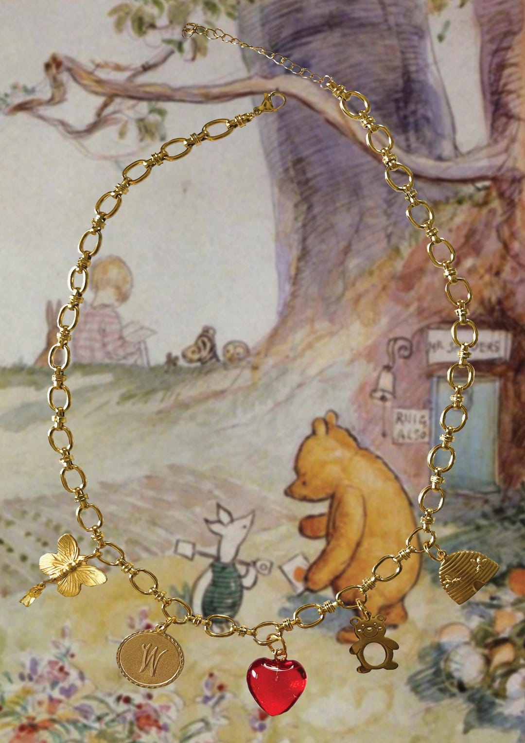 Movie Characters Charm Necklace Gold - Etsy