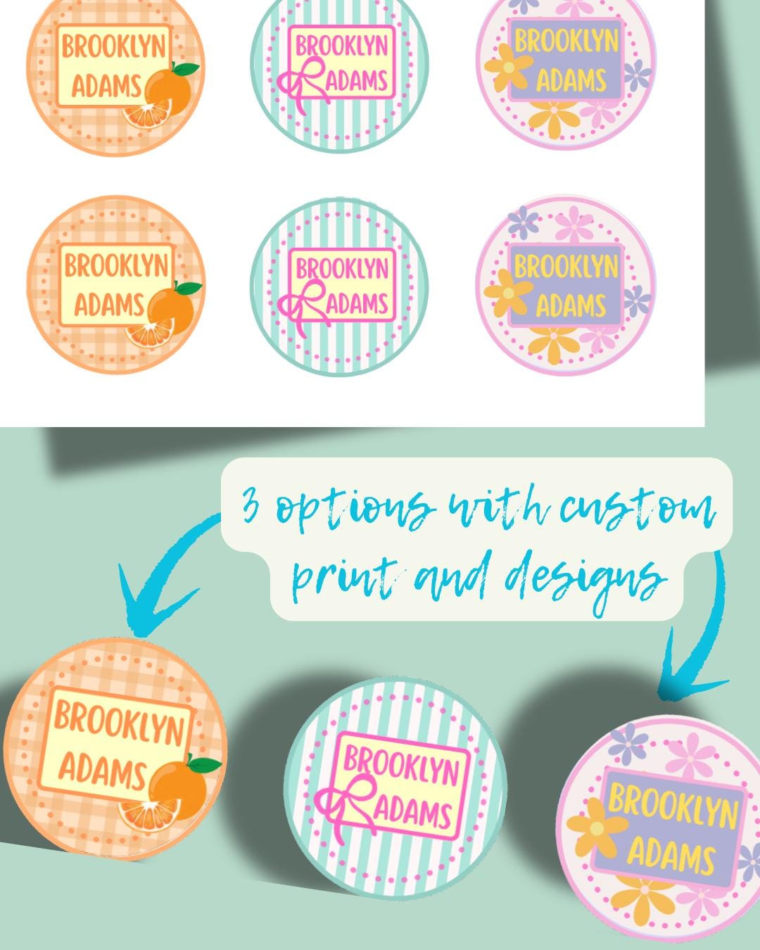 Editable Circle Name Labels: Avery 43808 Template (digital Download ...