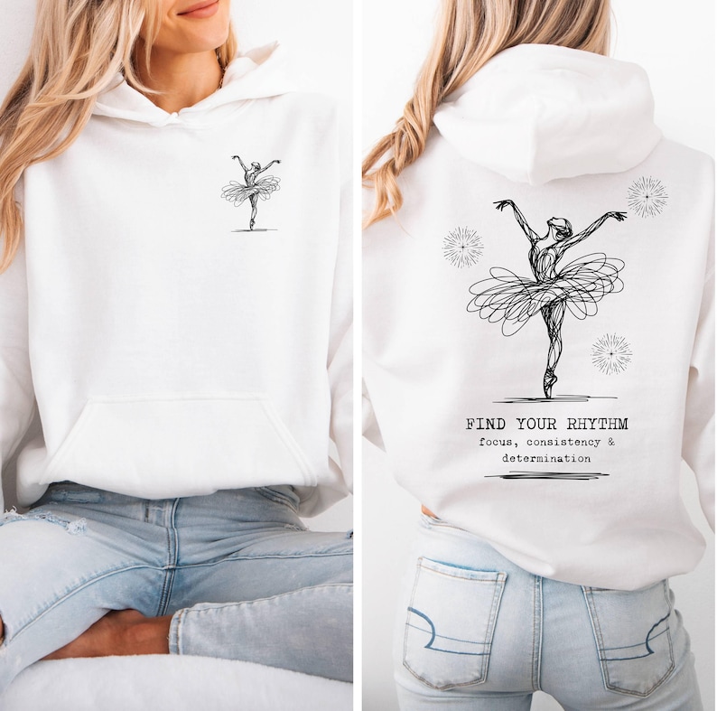 Custom Ballet Hoodie, Personalized Dancer Sweatshirt, Gift for Dancers ...