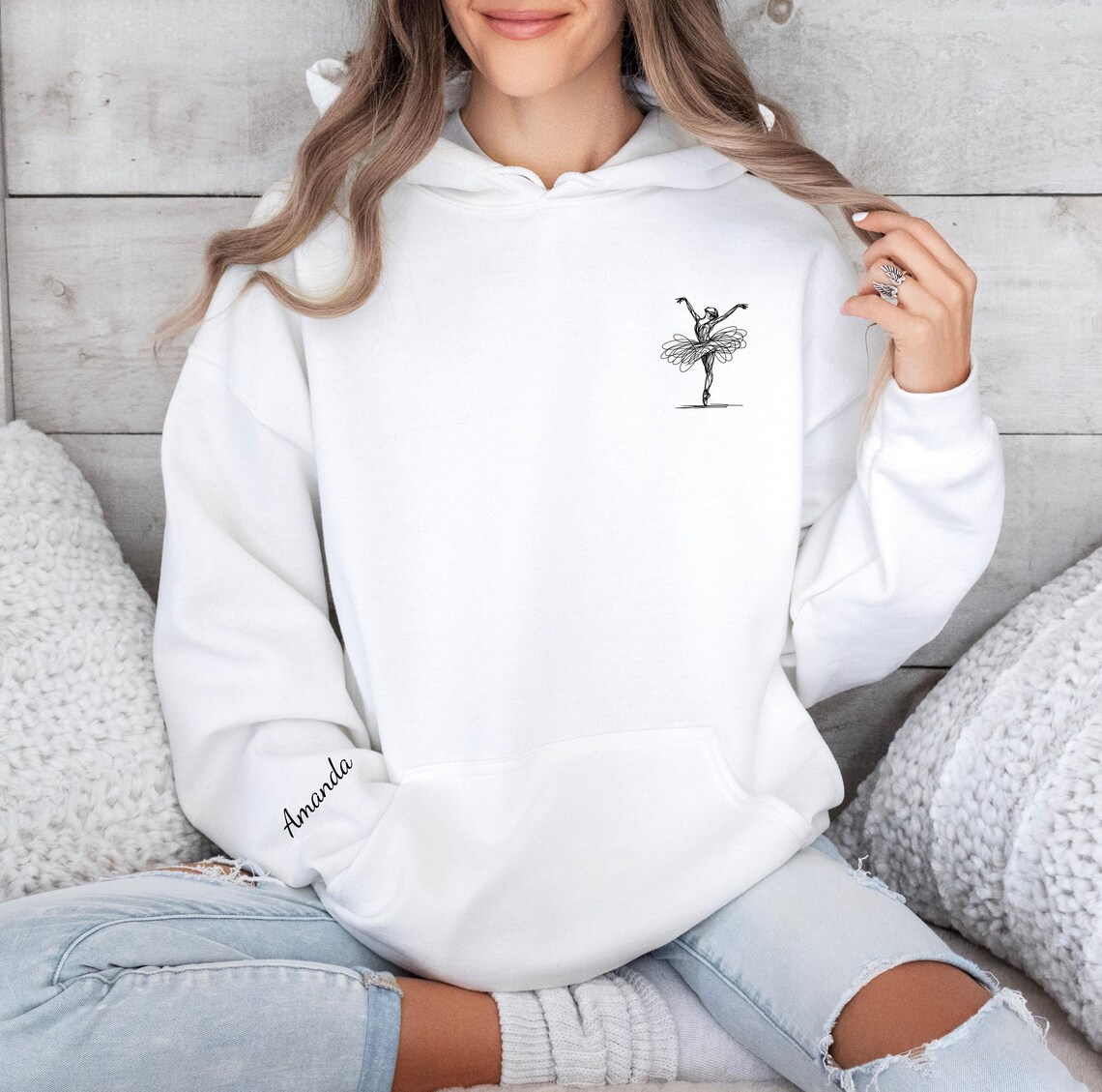 Custom Ballet Hoodie, Personalized Dancer Sweatshirt, Gift for Dancers ...