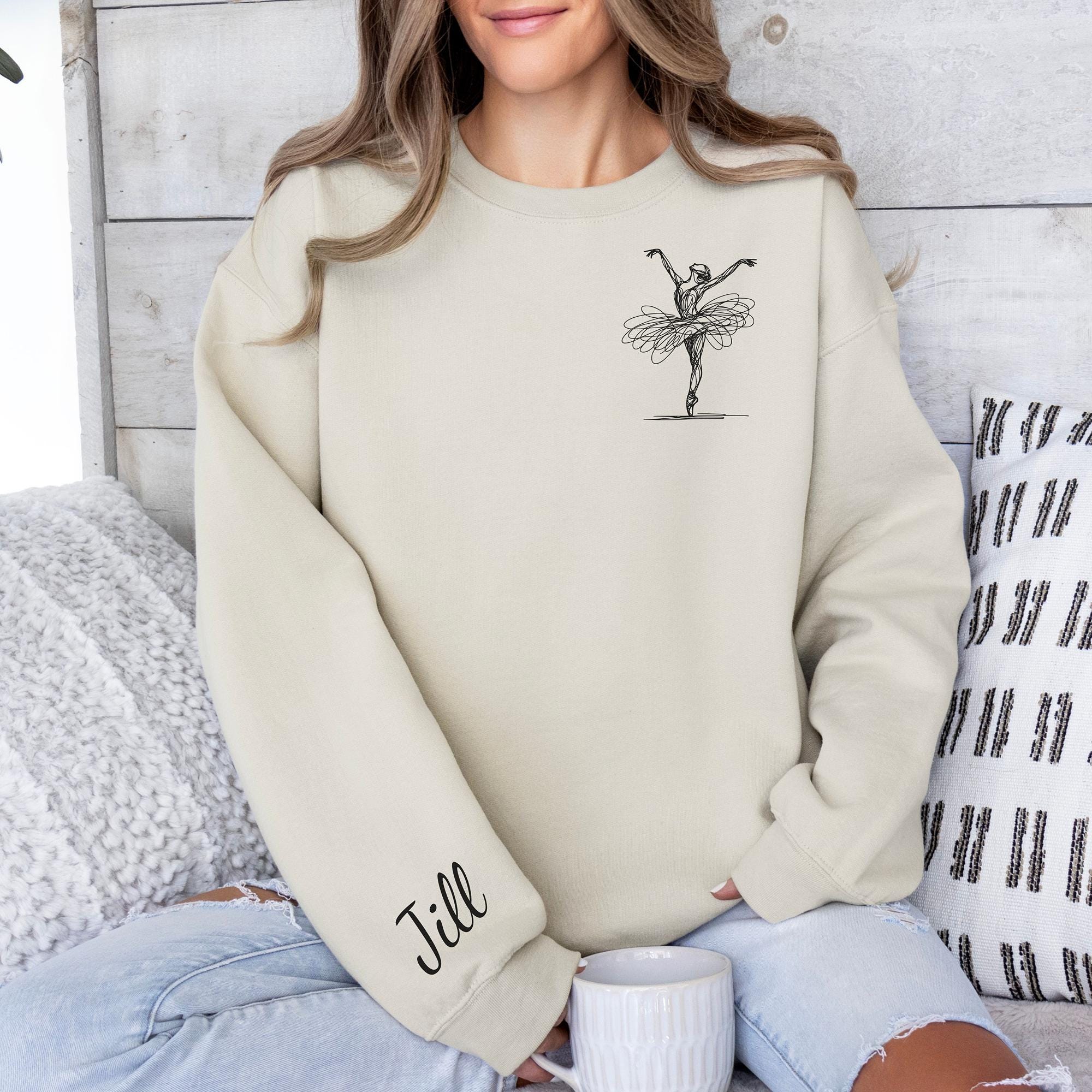 Custom Ballet Hoodie, Personalized Dancer Sweatshirt, Gift for Dancers ...