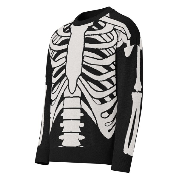 Skeleton Knit Sweater - Etsy