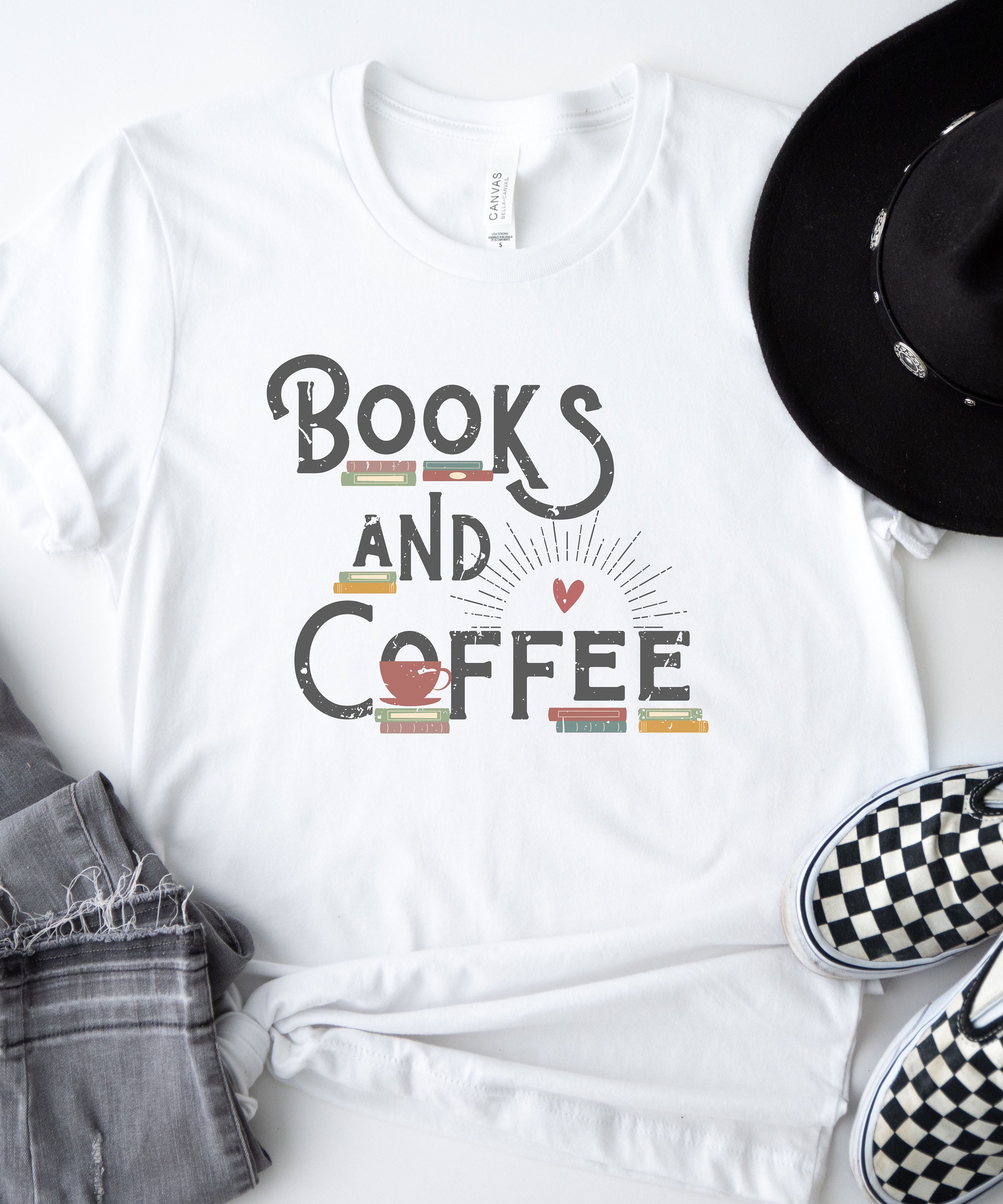 Book Coffee Lover Tshirt, Avid Reader Gift, Teacher Gift, Gift for ...