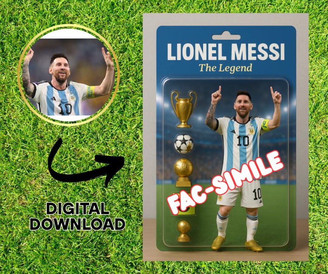 Lionel Messi- Action Figure - Digital File, Printable File for Personal ...