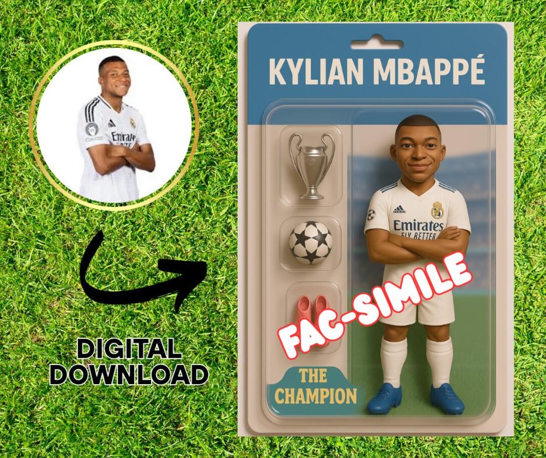 Kylian Mbappé- Action Figure - Digital File, Printable File for ...