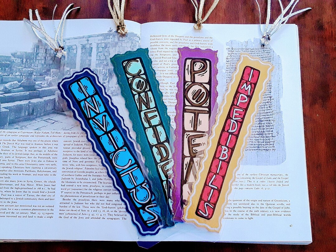 Inspirational Ancient Roman Latin Bookmarks; Handmade Laminated ...