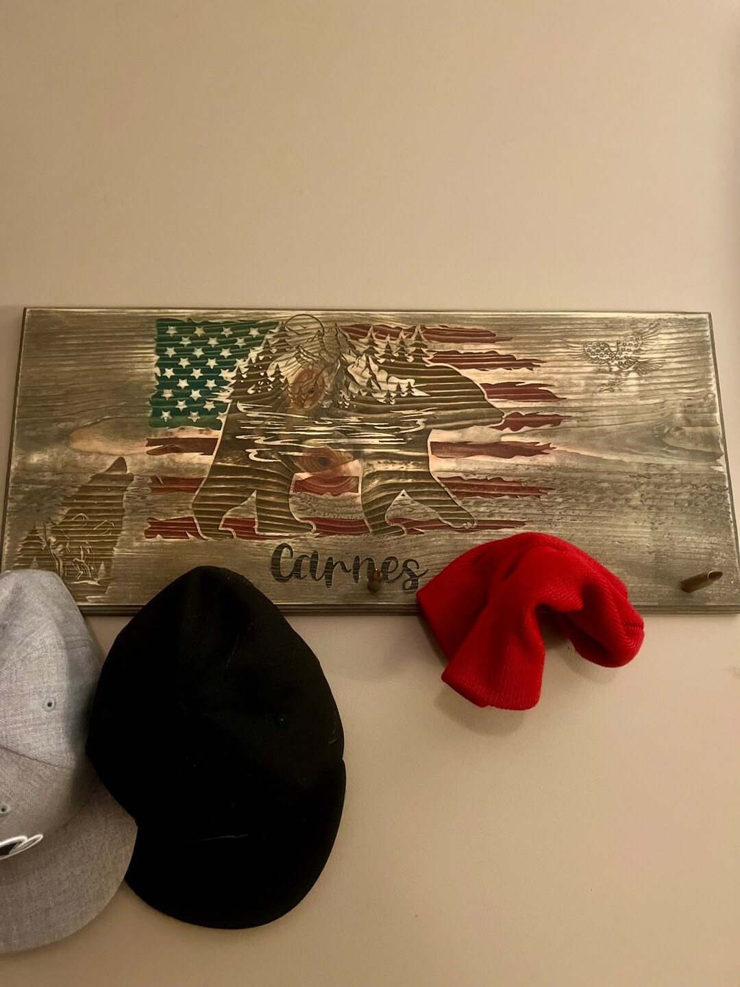Personalized Hat Rack - Etsy