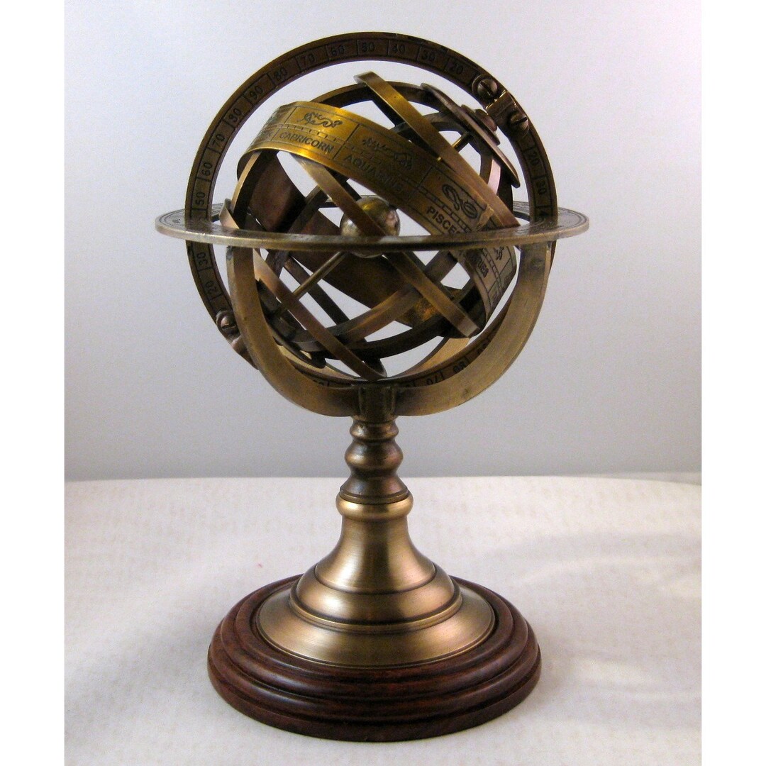 Armillary Sphere 21.5 Cm Ø 14 Cm World Machine World Ball Sphere Ring ...